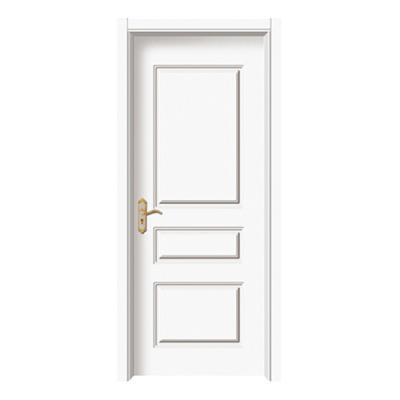 China AB-ADL272 pure white double leaf wooden door for sale
