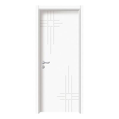 China AB-ADL273 pure white double leaf wooden door for sale