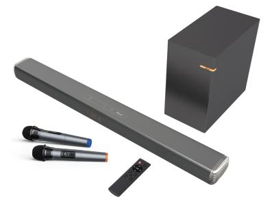 China Professional Karaoke soundbar for Home Theater 12 Inch family dancing Karaoke speaker with wireless microphone for sale