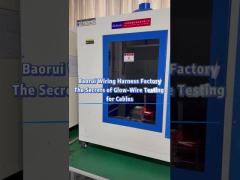 Beschermde blauwe airconditioner draad harnas geslaagd kortsluiting test