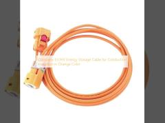 Cabo de armazenamento de energia para veículos elétricos laranja 600V AC 900V DC Condutor de cobre