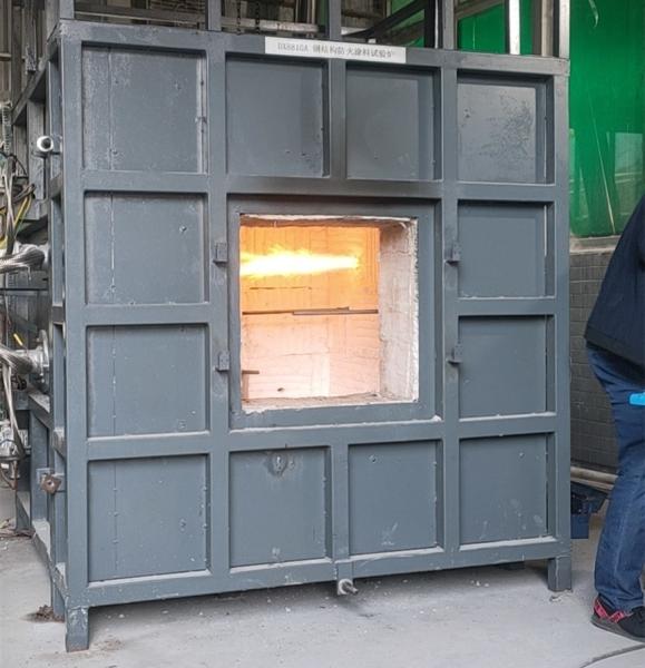 ISO834-1 Fireproof Glass Steel Structure Fireproof  Coating Fire Testing Furnace