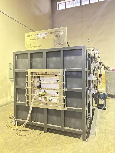ISO834-1 Fireproof Glass Steel Structure Fireproof  Coating Fire Testing Furnace