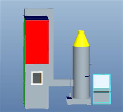 China Wire & Cable Bundle Combustion Tester， Vertically Installed Bundled Wires And Cables Testing Machine for sale