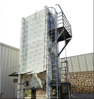 China UL1666 Vertical Shaft Cable Flame Propagation Test Equipment 7.12m Concrete Chamber Optical Fiber for sale