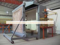 Standard ISO834 Materiali da costruzione Prova di incendio verticale