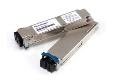 中国 密集した SMF CWDM QSFP + 光学トランシーバー 40G/ps 1270nm AQSFP-40G-LR4 販売のため