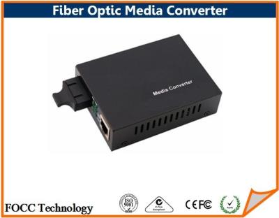 China Medios gigabit del convertidor de la fibra óptica de alta velocidad de Ethernet para el CCTV/la transmisión de datos en venta