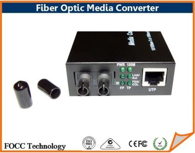 Chine Fibre optique de mode unitaire de convertisseur de médias de fibre de connecteur de Sc/St au réseau RJ-45 à vendre