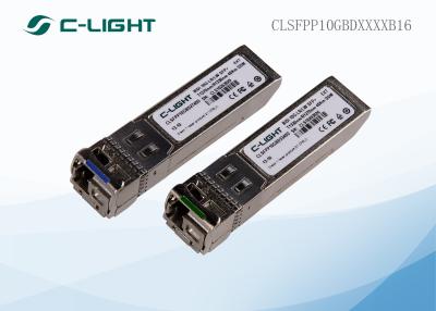 Cina ricetrasmettitore ottico LC semplice del ricetrasmettitore CWDM di 10Gbps SFP + di BIDI in vendita