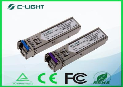 Cina FCC RoHS del CE ottico del modulo TX1490nm RX1310nm del ricetrasmettitore di 40km SMF 1.25G BIDI in vendita