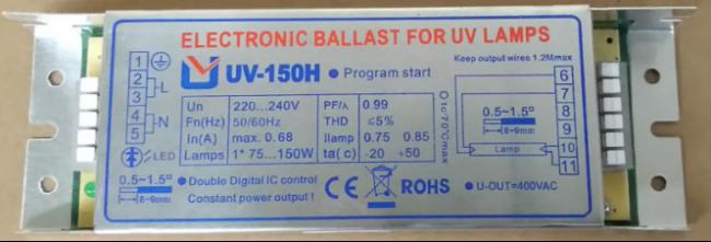 La H modella l'alimentatore elettronico germicida della lampada per le lampade UV 150W 0