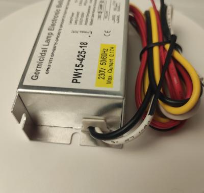 Cina zavorre UV UV dell'alimentatore elettronico 220v-240v della lampada del ferro 15w per disinfezione UV-C in vendita