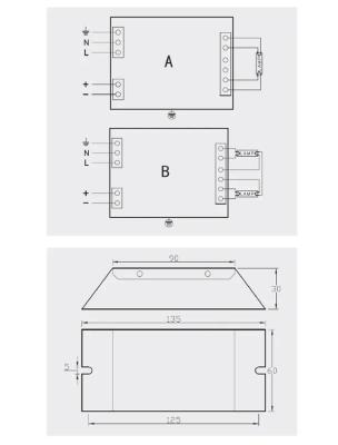 China Aluminum Alloy High Power UV Ballasts PH6-850-35U For UV Lamp GPH436T5 for sale