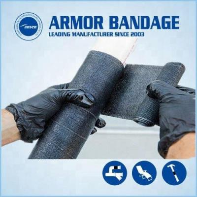 China Wholesale Industrial Armor Wrap Water Pipe Repair Bandage Mesh Wrap Fiberglass Anti Leak Pipe Tape Emergency Bandage for sale