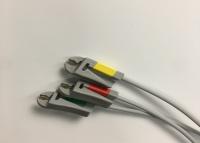 China Multi Link ECG Replacement Parts Cable 3 Lead With Integrated Grabber Lead Wire 3.6M for sale