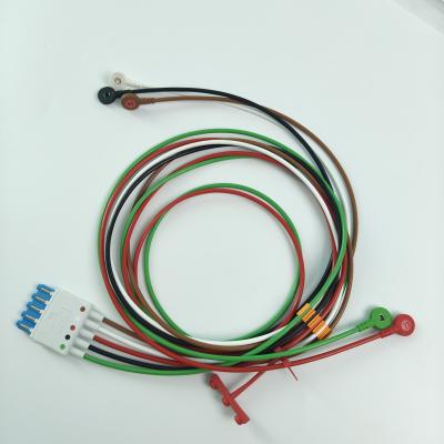 China 989803144991 Patient Monitor Accessories PHILIP CBL 5 Leadset Snap AAMI ICU REF M1644A for sale