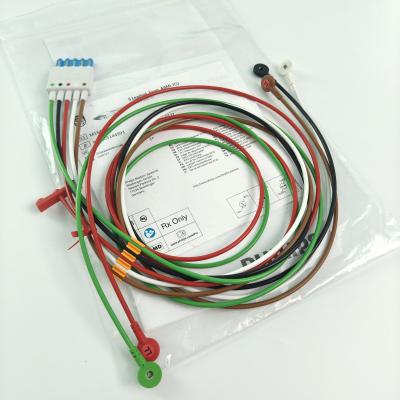 China 989803144991 Patient Monitor Accessories PHILIP CBL 5 Leadset Snap AAMI ICU REF M1644A for sale