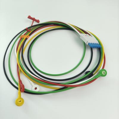 China Oorspronkelijke patiëntmonitor accessoires CBL 5 Leadset Snap IEC ICU REF M1645A 989803145001 Te koop