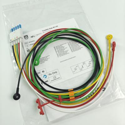 China Oorspronkelijke patiëntmonitor accessoires CBL 5 Leadset Snap IEC ICU REF M1645A 989803145001 Te koop