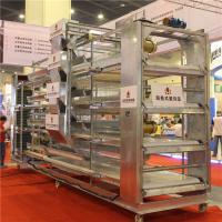 China 4 Tiers 4 Door Battery Brooder Cages Automatic Cleaning System for sale