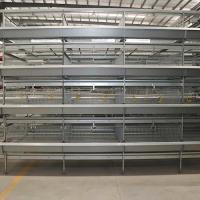 China Hot Dipped Wire Mesh Broiler Chicken Cage System Automatic Feeding / Drinking for sale
