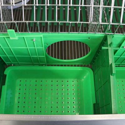 Cina Gabbia su ordinazione del coniglio del pavimento del cavo, grandi gabbie commerciali di allevamento del coniglio in vendita