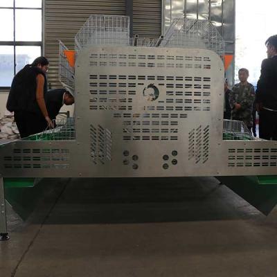China Low death Rate Double Tier Rabbit Cage , Up Tier 50 - 80 Babies Rabbits In Cages for sale