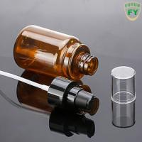 China Mini W55mm Fine Mist Small Refillable Plastic Bottles Round Shape for sale