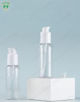China 60ml Empty Lotion Bottles With Pump Boston Round Cosmetics Packaging for sale