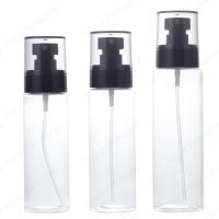 China Transparent Empty Small Spray Bottles Frost Chrome Surface Handling for sale