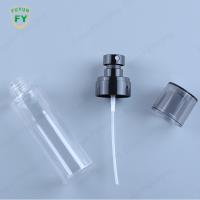 China Transparent Empty Small Spray Bottles Frost Chrome Surface Handling for sale