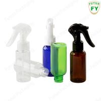 China 50ml clear white plastic spray bottle with nozzle trigger cap for sale