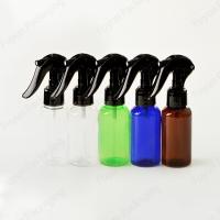 China 50ml clear white plastic spray bottle with nozzle trigger cap for sale
