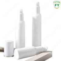 China Empty White 30ml Cosmetic Pump Bottle Plastic Screen Printing Surface for sale