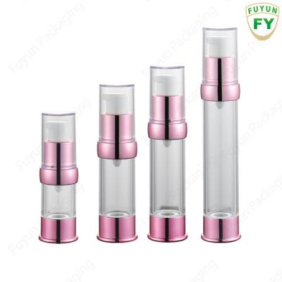 China Großhandels-leere Reise-Minivakuum 15ml 30ml 40g 50ml klar ringsum Sahneplastikflasche der luftlosen Lotion für Hautpflege zu verkaufen