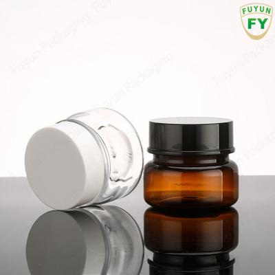 China Frasco plástico do armazenamento de Fuyun, 60ml Amber Plastic Containers à venda