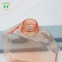 China Plastic Hexagon Shape Plastic PET Shampoo Bottle 300ml 500ml for sale