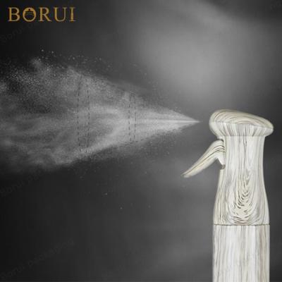 China 200ml 300ml Plastic Continuous Hair Spray Bottle Hot Stamping for sale