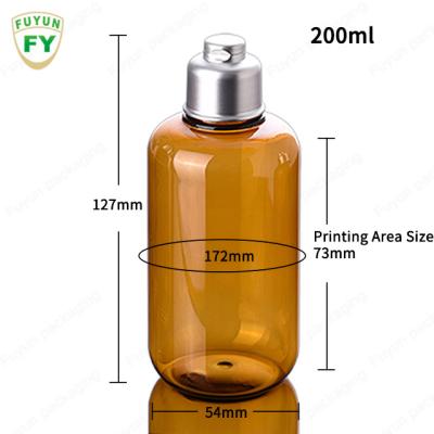 China Vrije Rekupereerbare 300ml Toner van BPA Plastic Fles met Zilveren GLB Te koop