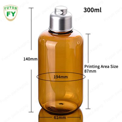 China Vrije Rekupereerbare 300ml Toner van BPA Plastic Fles met Zilveren GLB Te koop