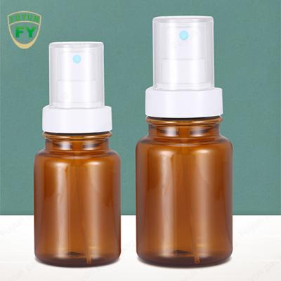 China de Flessen van 170ml Skincare Amber Toner Lotion Plastic Pump Te koop