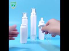 Plastic 100ml Cosmetic Spray Pump Bottle Frost Surface Handling