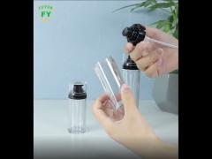 Fuyun 50ml 80ml 100ml PET Clear plastic skincare cosmetic lotion pump bottle