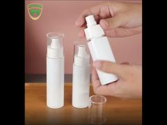 Fuyun PET 60 ml/100 ml/120 ml Kunststoff-Duradero Glasko cosmetico para el cuidado de la piel mit Crema clara con tapa blanca