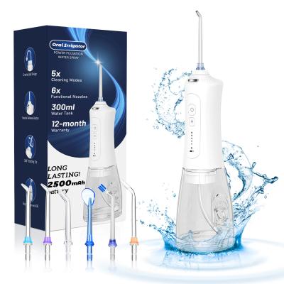 China 300ML Water Tank Cordless Water Flosser Portable Oral Irrigator Dental Teeth Cleaning for sale