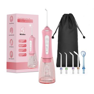 China Buiten mondverzorging waterflosser met grote capaciteit oplaadbare draagbare tandenreiniger for sale