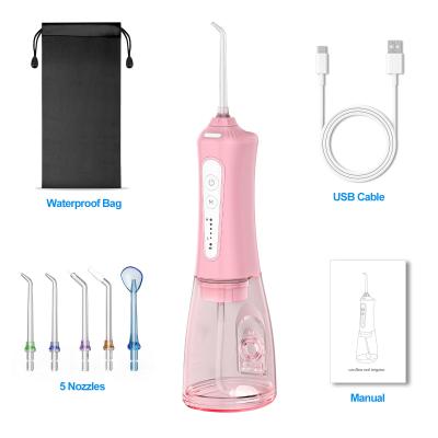 China Inicio Viajes Flosso Dental Flosser de agua con Ipx7 Blanqueamiento de dientes eléctricos impermeable en venta