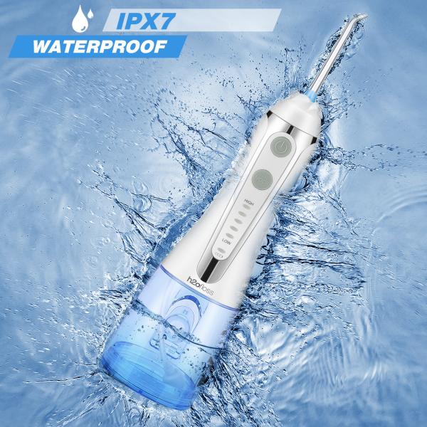 Flosser idraulico senza fili con funzione di massaggio e capacità di acqua di 350 ml