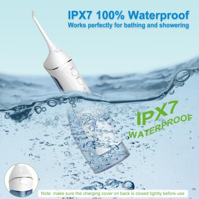 China Flosser de agua dental sin cable profesional con chorro de agua dental portátil de 300 ml en venta